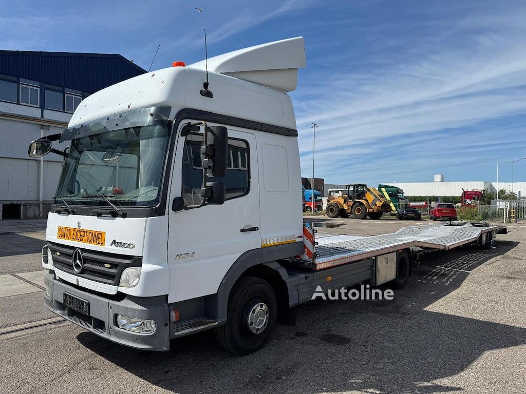 Mercedes-Benz Atego 824 + TRAILER 2008 DE REMA 1 AXLE autotransporter