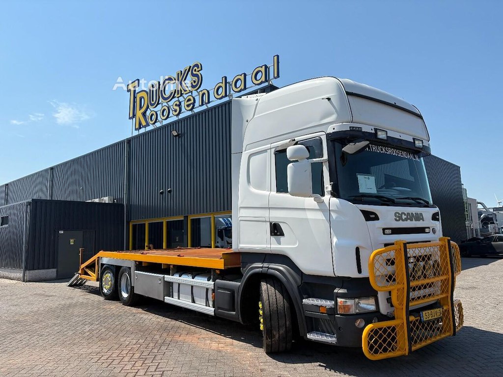 Scania R 480 6X2 + 3 PEDALS + STEERING AXLE + EURO 5 + ALUMINUM LOADING autotransporter