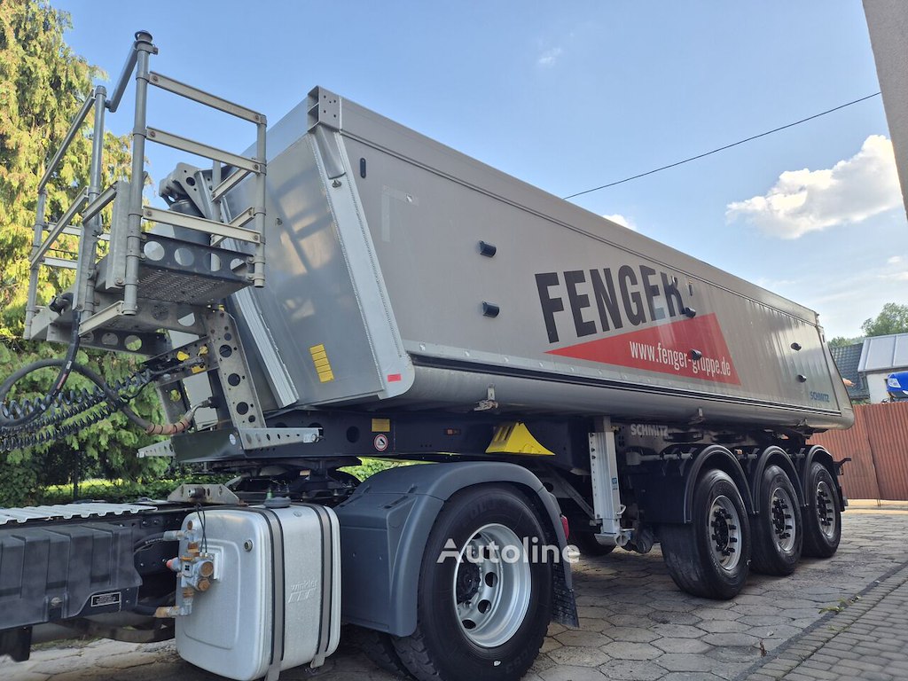 Schmitz Cargobull KIPPER 24m3 from Germany lift axle COMPLETT with MAN TGX few pi poluprikolica kipera