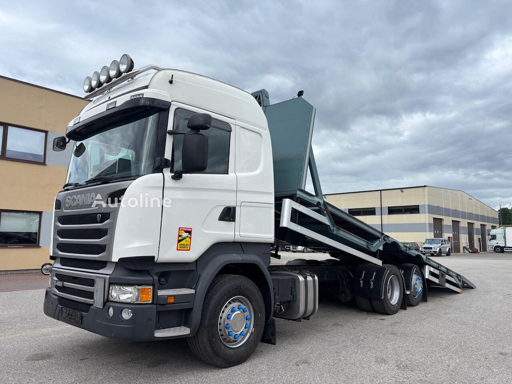 Scania R450 6x2 EURO6 + RETARDER + NEW PLATFORM 8000mm šlep auto