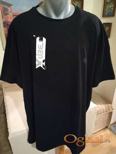 Nova muska pamucna majica Benx u velikom broju 7XL Crna Novo
