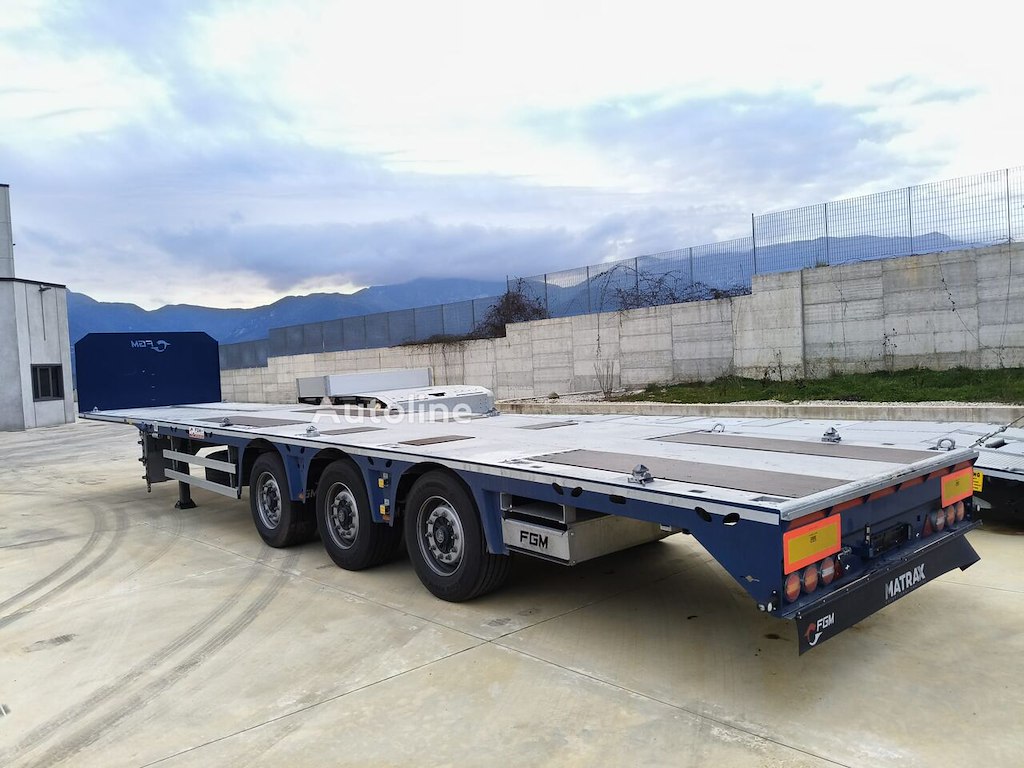 Nova FGM ALLUNGABILE MT 6 ZINCATO A CALDO Porta containers - sist. Bevola poluprikolica sa niskom platformom