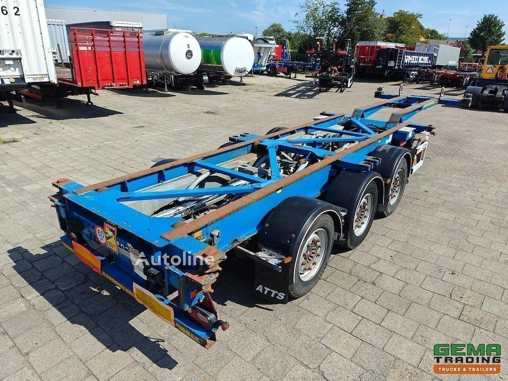 Van Hool 3B0079 All connections - Universal chassis - SAF axles - Disc br poluprikolica za prevoz kontejnera