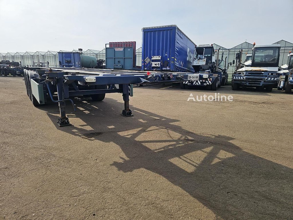 Van Hool 30 foot container chassis | tank container transport | saf Drum. poluprikolica za prevoz kontejnera