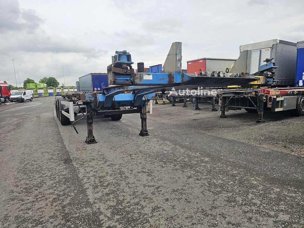 Van Hool 3B2018- 40 FOOT 2 X 20 FOOT CONTAINER CHASSIS, MB DISC. TUV APK poluprikolica za prevoz kontejnera