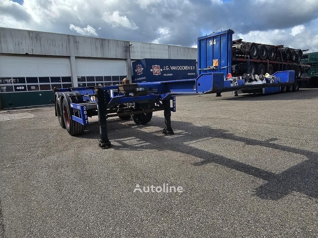 Krone F.ATL 20-BPW DRUM-STEEL SPRINGS. poluprikolica za prevoz kontejnera