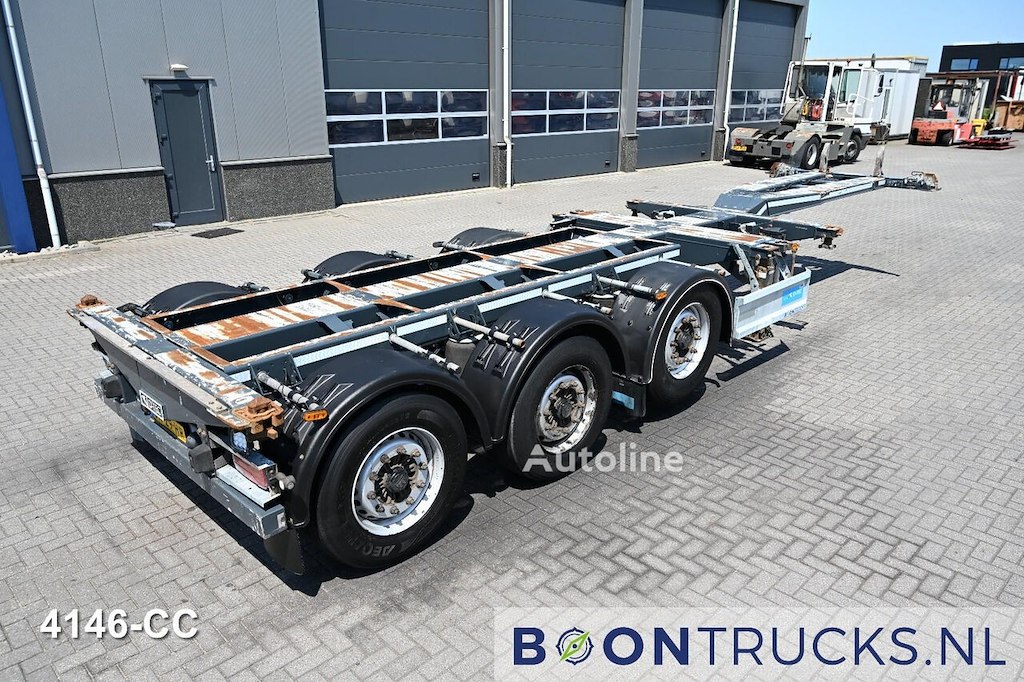 D-Tec FLEXITRAILER | 2x20-30-40-45ft HC * 3x EXTENDABLE * BPW/DISC * N poluprikolica za prevoz kontejnera