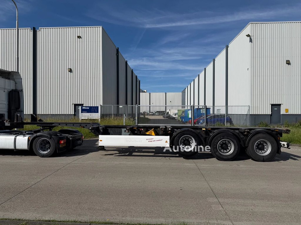 Krone 2X Container Chassis TE HUUR / FOR RENT poluprikolica za prevoz kontejnera