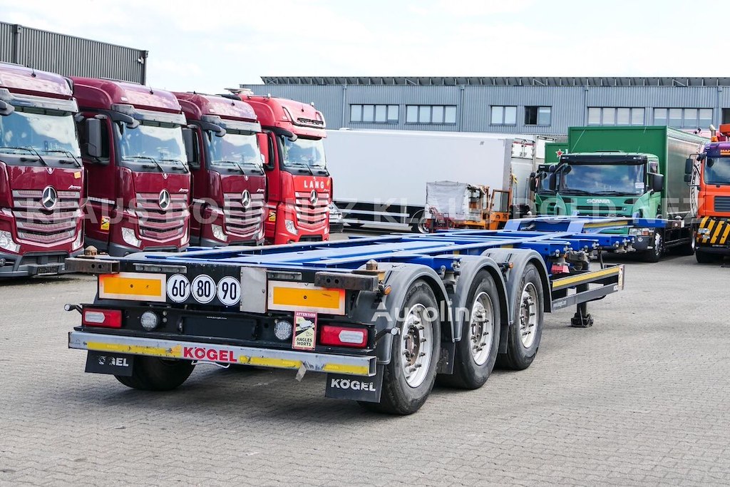 Kögel BDF Wechselfahrgestell Liftachse 41,00 t poluprikolica za prevoz kontejnera