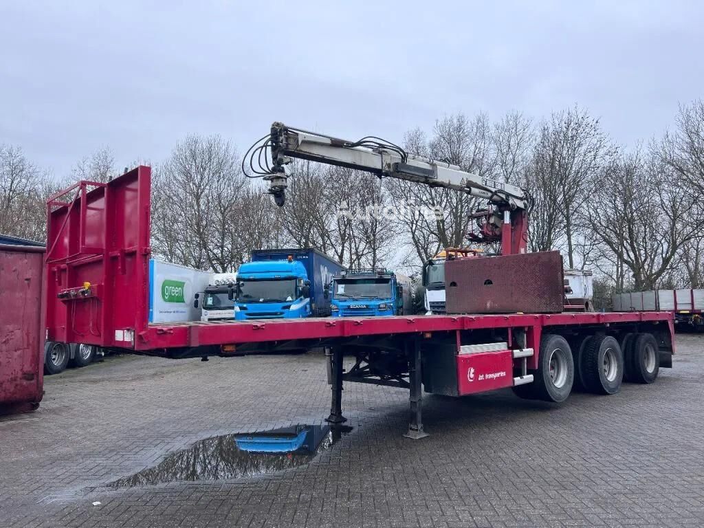 Floor FLO 17 30H 3 AXLE BPW + HIAB 130 R F-1 poluprikolica platforma