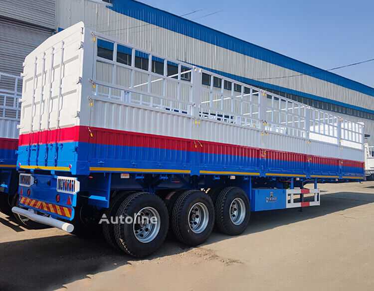 Nova Titan Tri Axle 60 Ton Fence Cargo Semi Trailer poluprikolica za prevoz stoke