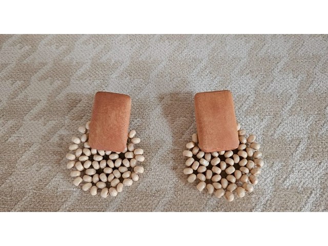 Nes Design boho drvene minđuse, novo