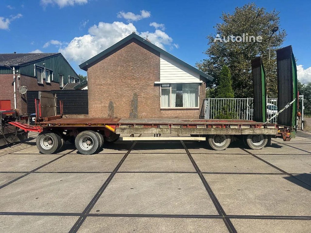 Nooteboom 4 AXLE BLADGEVEERD - HYDRAULISCHE KLEPPEN prikolica sa niskom platformom