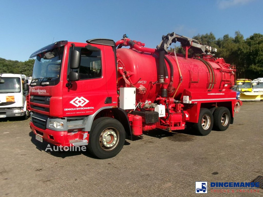 DAF D.A.F. CF 75.310 6x4 RHD Whale vacuum tank 11.8 m3 / 2 comp autofekalac