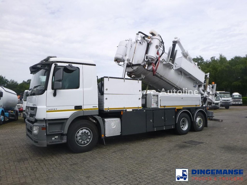 Mercedes-Benz Actros 2541 6x2 RHD E5 Huwer vacuum tank / hydrocureur 12 m3 autofekalac