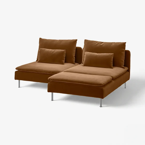Sofa dvosed s lenjivcem, Alhamn tamna žutosmeđa