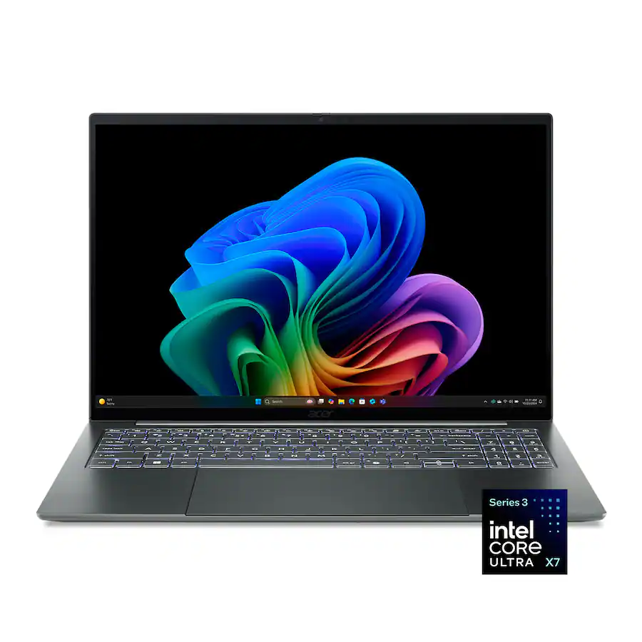 ACER - SWIFT 16 AI - COPILOT+ PC - 16" 3K OLED TOUCHSCREEN LAPTOP - INTEL CORE ULTRA X7 358H 2026 - 16GB MEMORY - 1TB STORAGE - BASALT GRAY