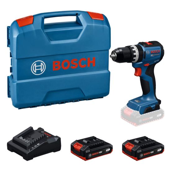 Bosch GSB18V-52 akumulatorska vibraciona bušilica - odvrtač; 18V; 2x2,0Ah + L kofer (06019S0123)