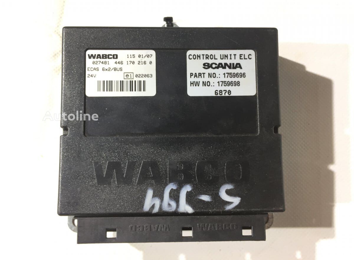 Unitate de Control ELC 027481 upravljačka jedinica za WABCO SCANIA Part No: 1759696, HW No: 1759698 kamiona