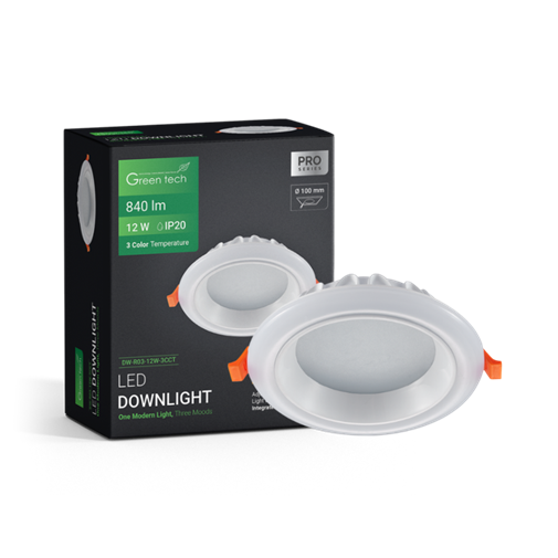LED SPOT UGR 12W 3CCT OKRUGLI GREEN TECH