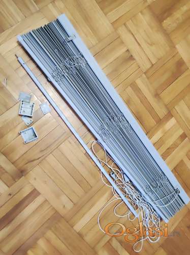 Venecijaner plastični sivi 70x220 cm
