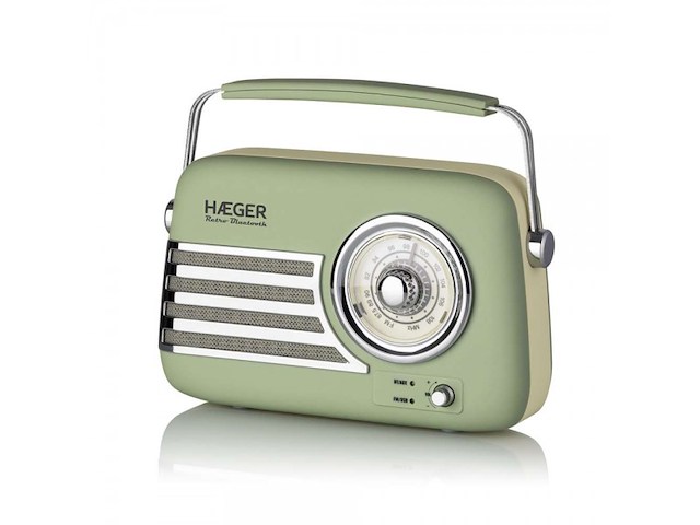 HAEGER HERB-GRE.001A RETRO FM RADIO BLUETOOTH, USB, AUX 5W ZELENI
