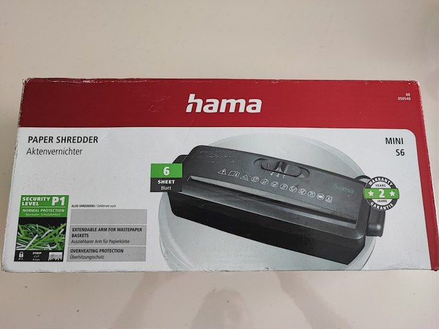 Hama Paoer Shredder Mini S6 seckalica za papir NOVO