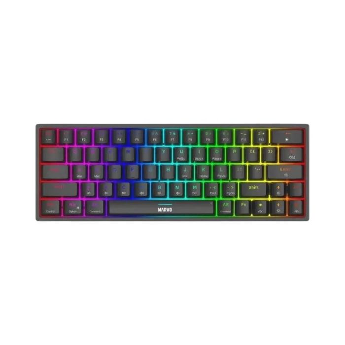 Tastatura Marvo Shogo 63W (KG955W) Gaming / Membranska / Žična / RGB / Anti-Ghosting / 60% / Black