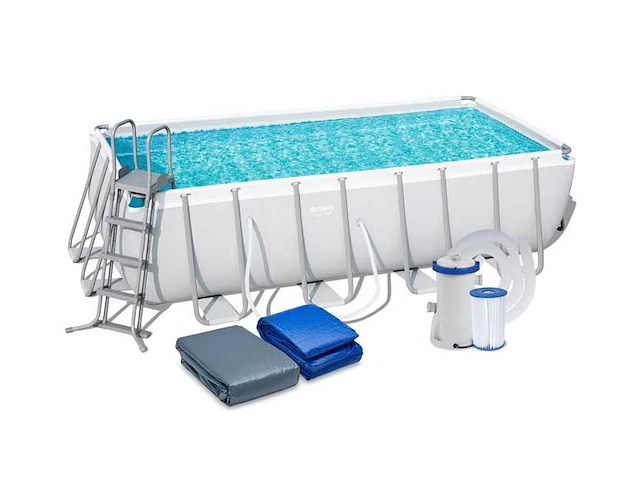 Bestway 56670 Pravougaoni bazen sa čeličnom konstrukcijom 488x244x122