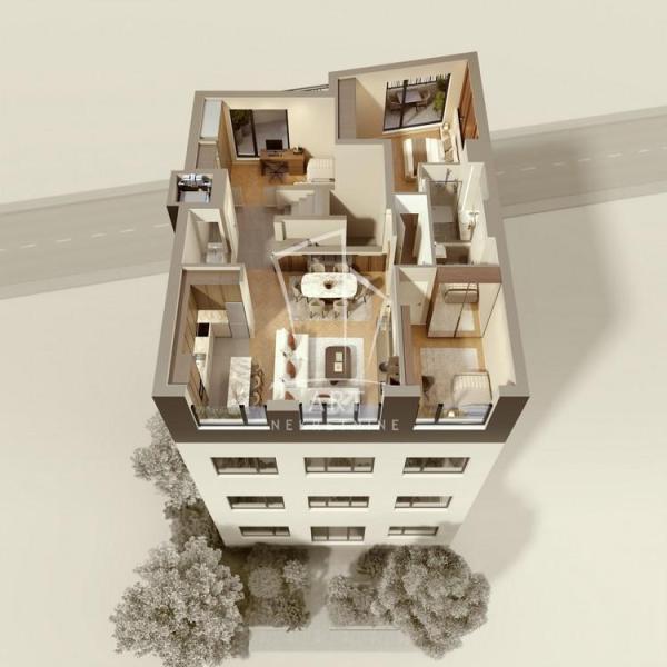 Ribnička, Petosoban stan na prodaju, 121m2, 506.110€