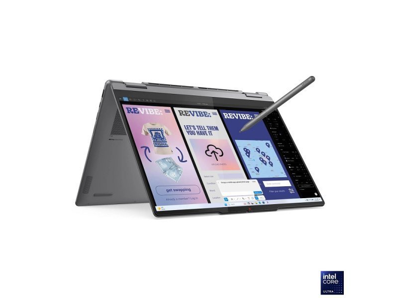 LENOVO YOGA 7 2-IN-1 14ILL10 (LUNA GREY) 2.8K OLED TOUCH, ULTRA 7 256V, 16GB, 512GB SSD (83JQ00EBYA)