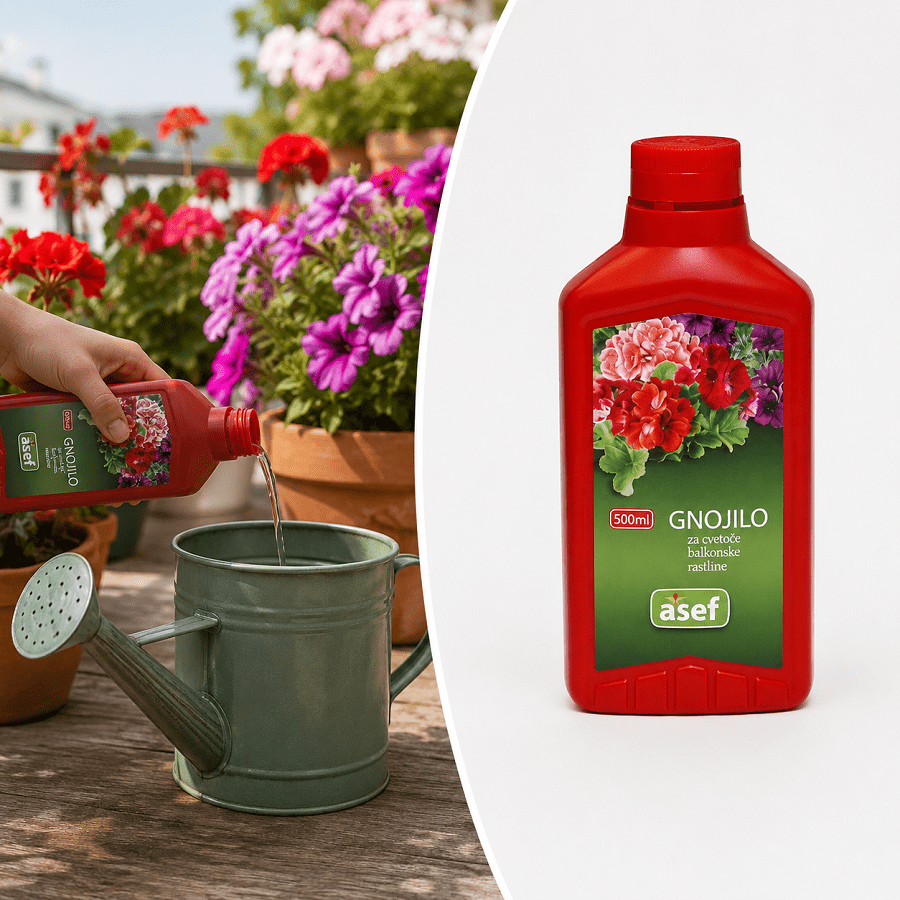 ASEF tečno đubrivo za balkonske biljke 500 ml