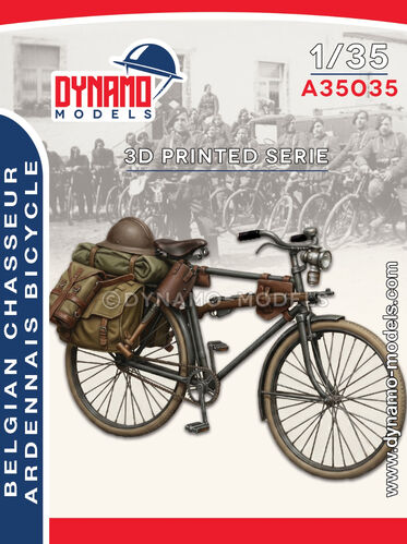 NEW! Dynamo-Models A35035 Belgian Chasseur Ardennais Bicycle (3D-Printed)
