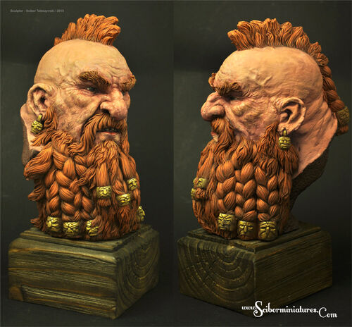 Scibor Monstrous Miniatures BUST0013 Asgrim Dwarf Bust