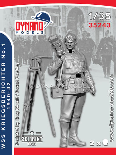Dynamo-Models 35243 German WWII Waffen SS Kriegsberichter No.1 (1 Figure / 3D-Printed)