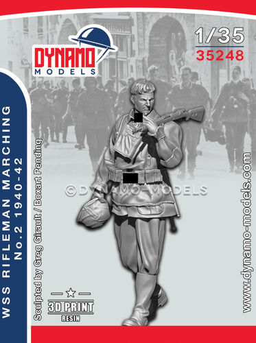 Dynamo-Models 35248 German WWII Waffen SS Rifleman Marching No.2 (1 Figure / 3D-Printed)