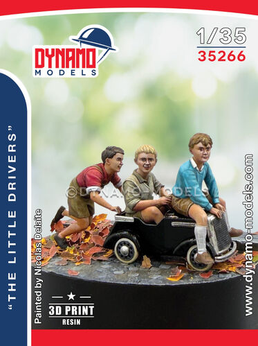 NEW! Dynamo-Models 35266 Civilian - The Little Drivers (3 Figures / 3D-Printed)