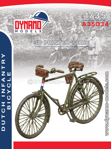 NEW! Dynamo-Models A35034 Dutch Infantry Bicycle (3D-Printed)
