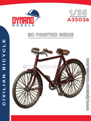 NEW! Dynamo-Models A35036 Civilian Bicycle (3D-Printed)