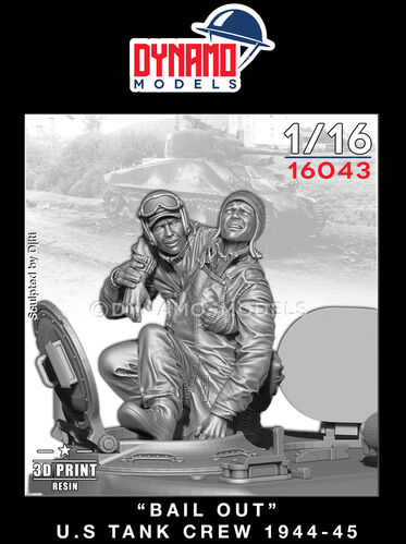 Dynamo-Models 16043 Bail Out - US Tank Crew 1944-1945 Set (2 Figures / 3D-Printed)
