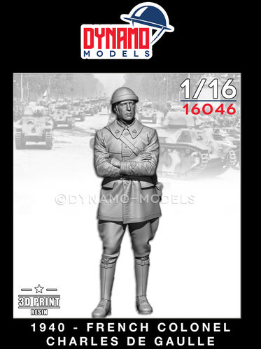 Dynamo-Models 16046 French Tank Crew - Colonel Charles De Gaulle 1940 (1 Figure / 3D-Printed)