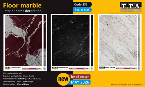 NEW! ETA DIORAMA ACCESSORIES 238 Floor - Marble