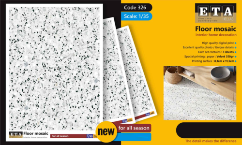 NEW! ETA DIORAMA ACCESSORIES 326 Floor - Mosaic