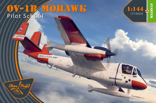 NEW! Clear Prop Models 144008 Grumman OV-1 B Mohawk - Pilot School Starter kit