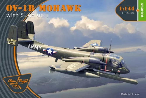 NEW! Clear Prop Models 144009 Grumman OV-1 B Mohawk - with SLAR Unit Starter KIt