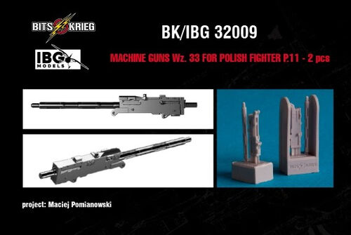 NEW! Bitskrieg 32009 PZL P.11 - Machine Gun wz.33 (2 pcs)