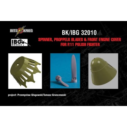 Bitskrieg 32010 PZL P.11 - Spinner, Propeller Blades & Cover