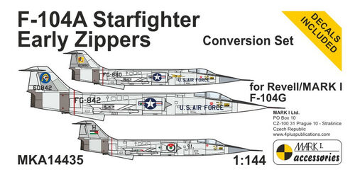 NEW! Mark I Models A14435 Lockheed F-104 A Starfighter - Early Zippers Conversion Set