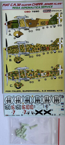 Kora Models CSD7290 Fiat CR.32 Quater Bomber Alari - Fighter Bomber (for Italeri / Supermodel and AZ Model Kits)