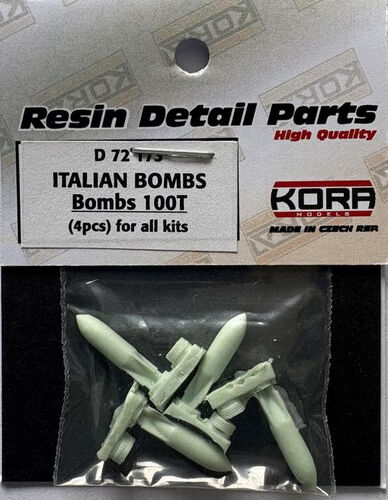 NEW! Kora Models D72173 Italian Bombs - Bomba 100T / 100 kg (4 pcs)